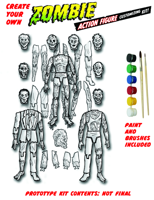 Create Your Own Zombie and Comic Book Hero Action Figures - Diamond Comics