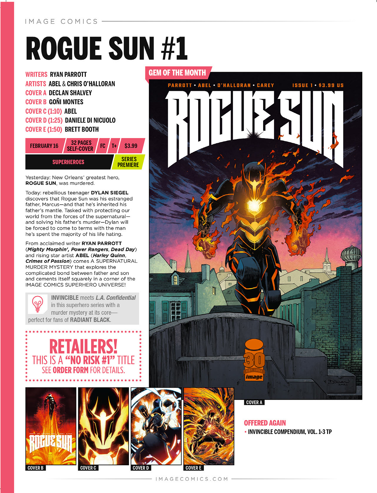 Rogue Sun Rises Over Image Superhero Universe - Diamond Comics